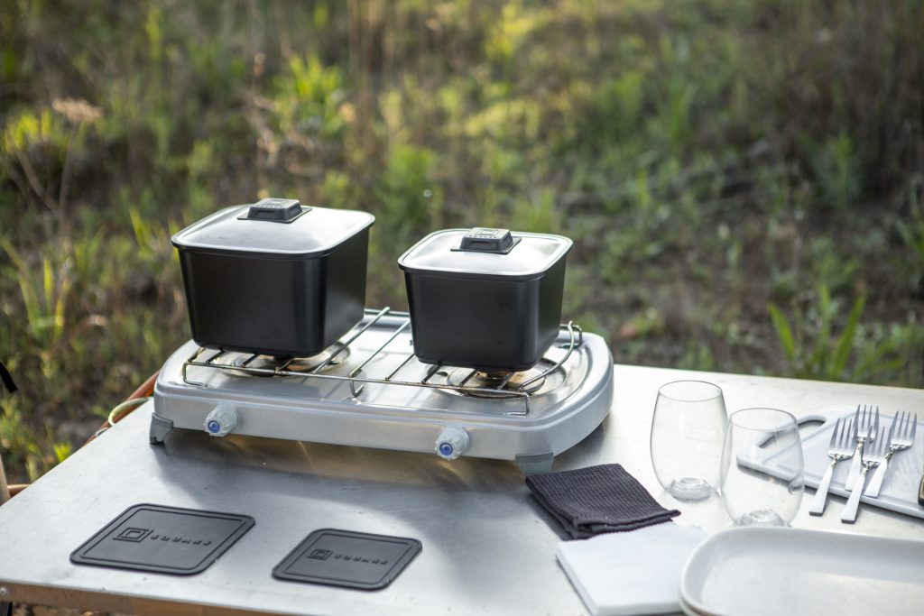 Square Stackable Cooking Pot Set | Camp And Climb