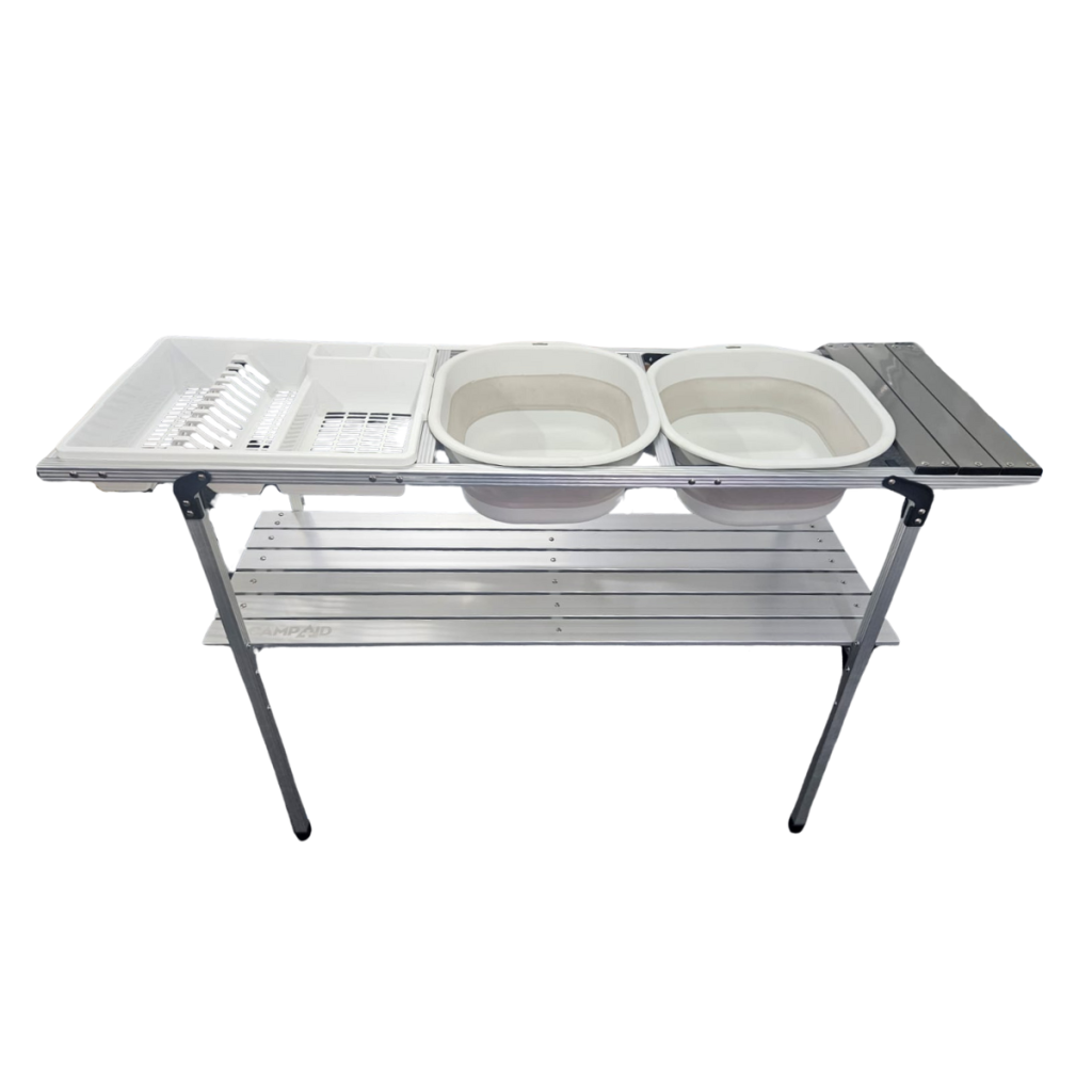 Tentco Double Dishwash Stand Aluminium | Camp And Climb