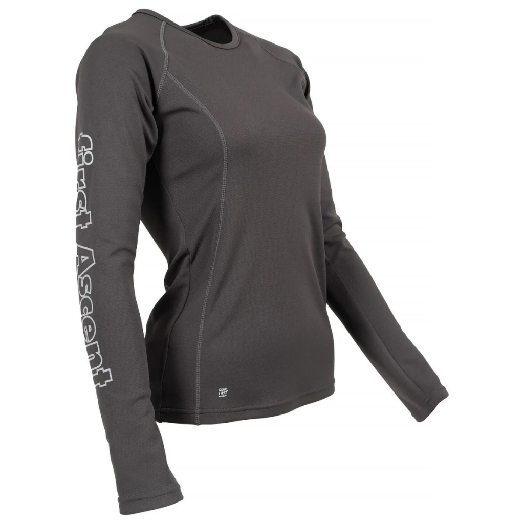 First Ascent Ladies Bamboo Thermal Top L/S Grey | Camp And Climb