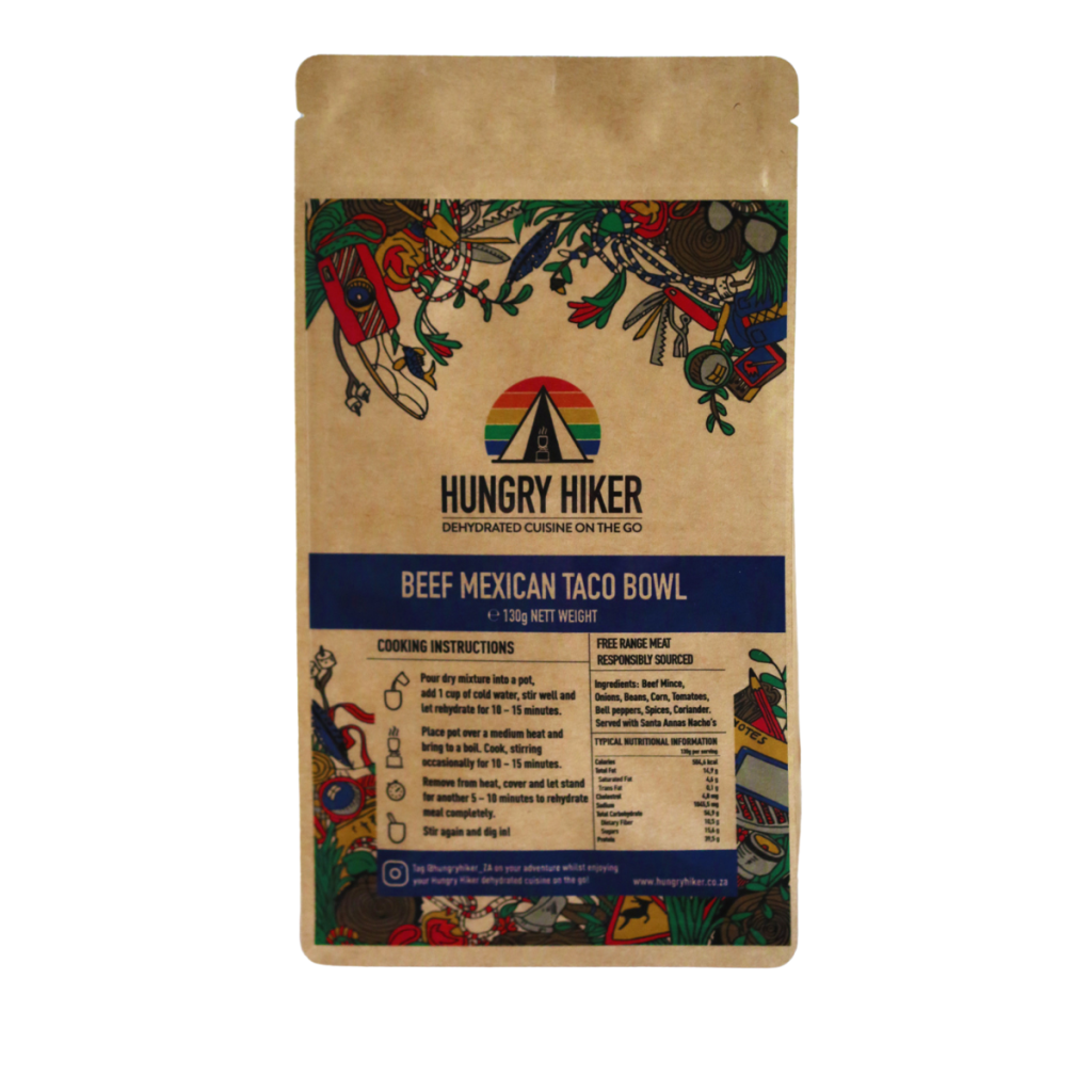 Hungry Hiker Beef Mexican Taco Bowl 130g | Camp And Climb