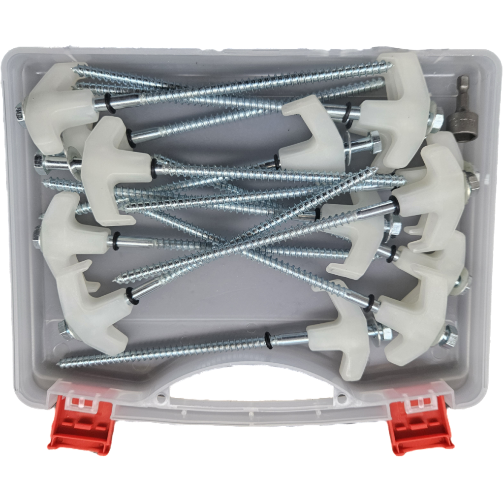 KampCo Screw-in Tent Peg Set 15pc | Camp Equipment For Tents