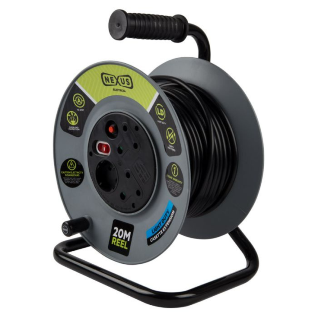 Nexus Extension Reel 10A 20m | Electrical | Camp and Climb