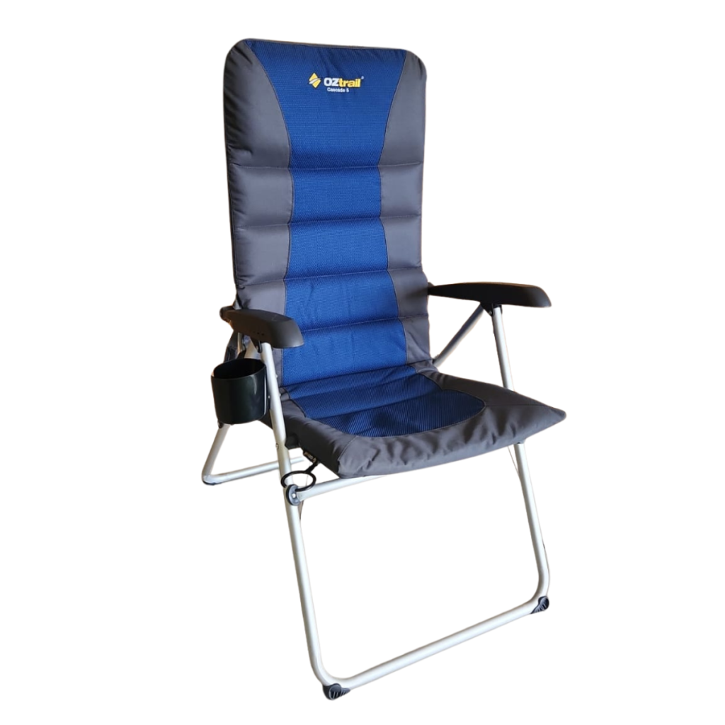 Oztrail Cascade 5 Position Camping Arm Chair | Camp Chairs