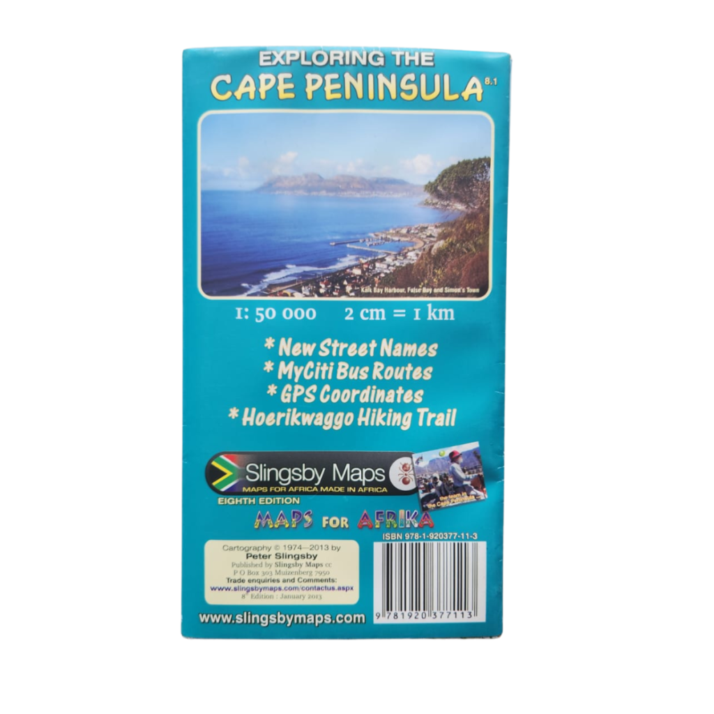 Slingsby Cape Peninsula Map Edition 9.1 | Camp And Climb
