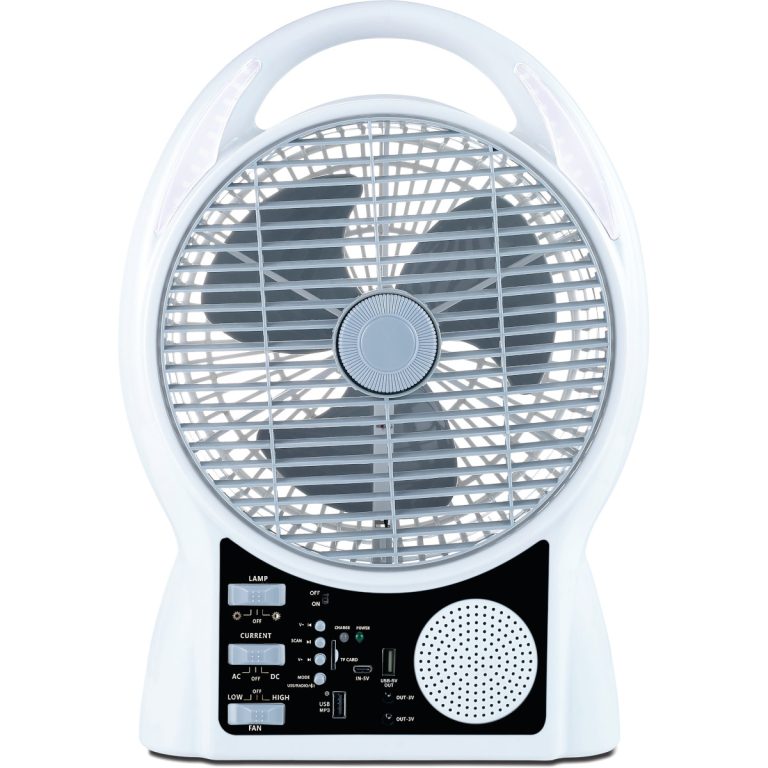 Ultratec Typhoon AC/DC Rechargeable Fan with BlueTooth